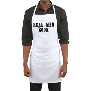 Real Men Cook Apron, Custom Apron, Personalized Apron, Chef Apron ...