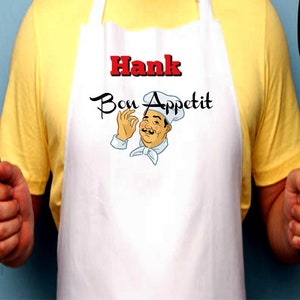 Bon Appetit Apron, Custom Apron, Personalized Apron, Chef Apron, Womens ...