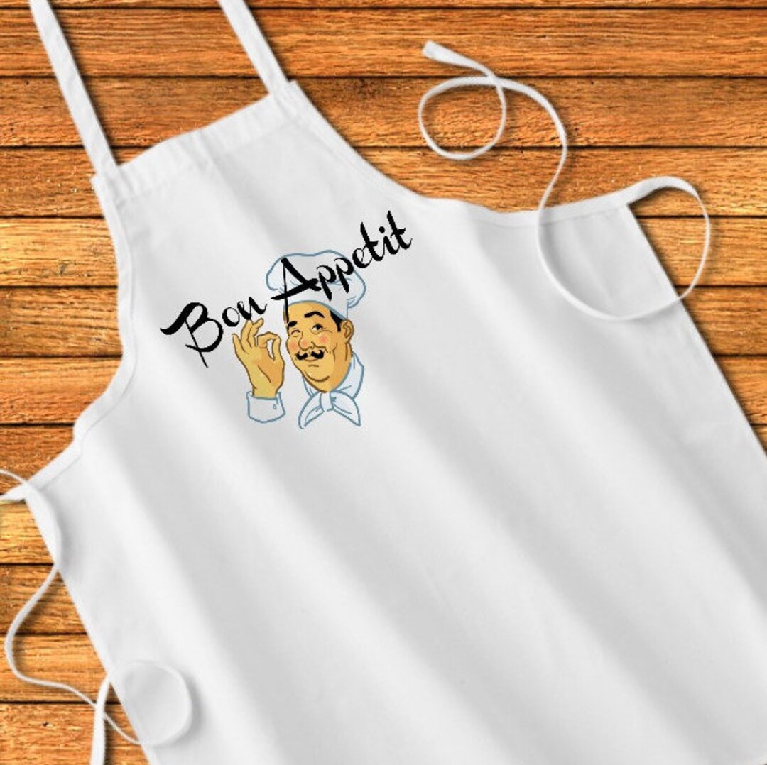Bon Appetit Apron, Custom Apron, Personalized Apron, Chef Apron, Womens ...