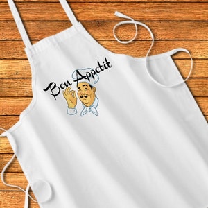 Bon Appetit Apron, Custom Apron, Personalized Apron, Chef Apron, Womens ...