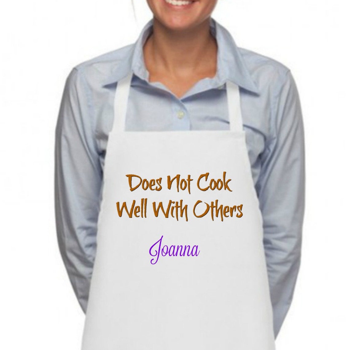 Does Not Cook Well Apron Custom Apron Personalized Apron - Etsy