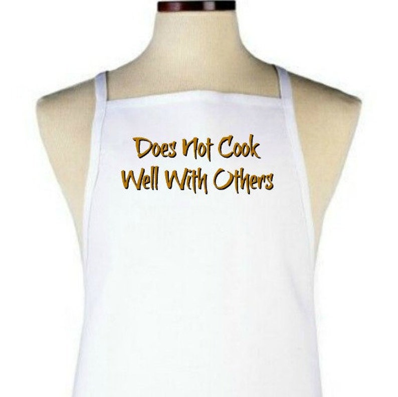 Does Not Cook Well Apron Custom Apron Personalized Apron - Etsy