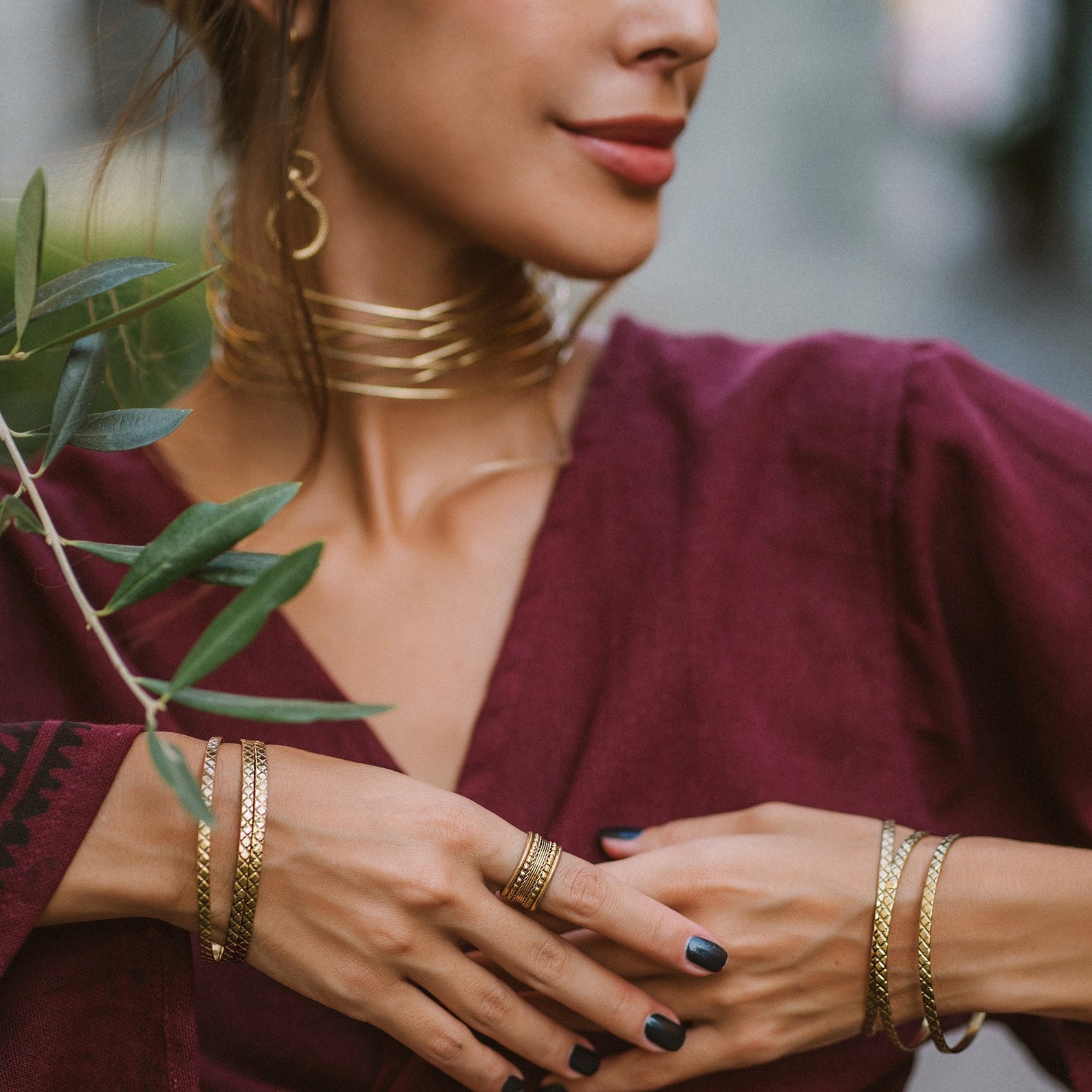 Brass Minimaliste Handmade Choker ||greek Goddess Ethnic Torque ...