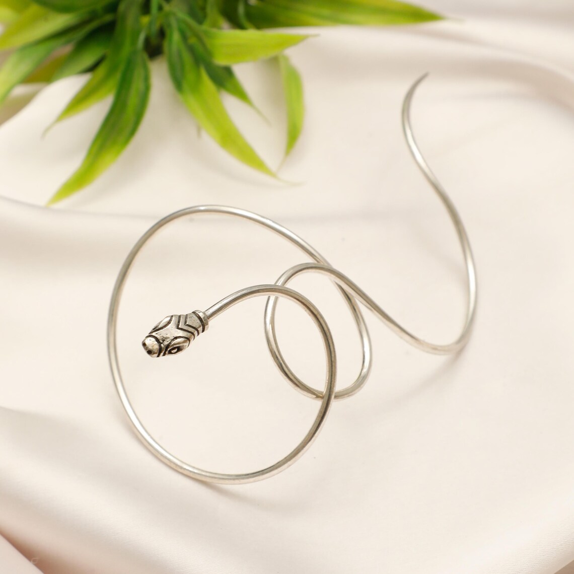 One of a Kind Snake Brass Adjustable Bracelet || Golden Armband ...