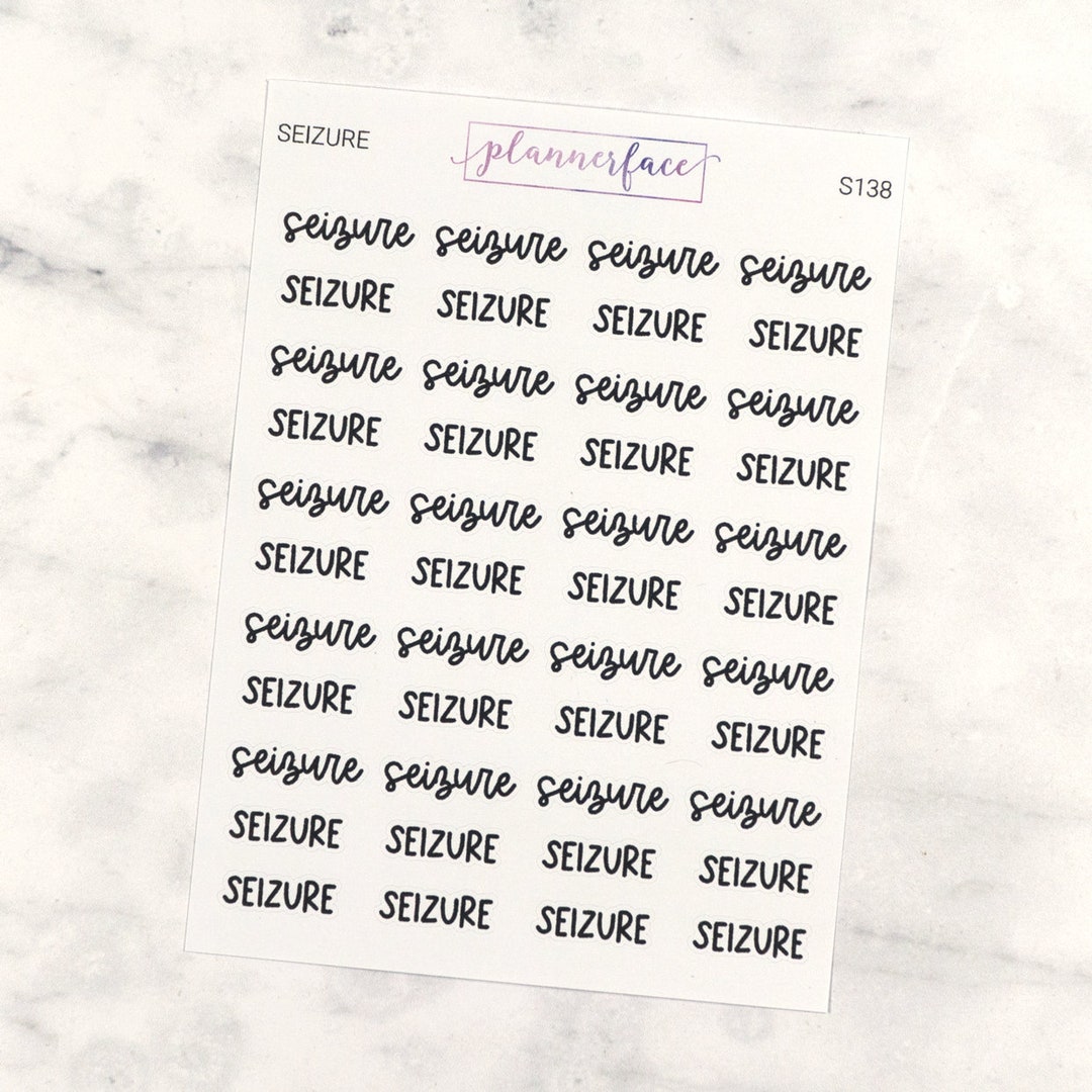 Seizure Scripts | Lettering Planner Stickers, Planning Scripts, Mixed ...