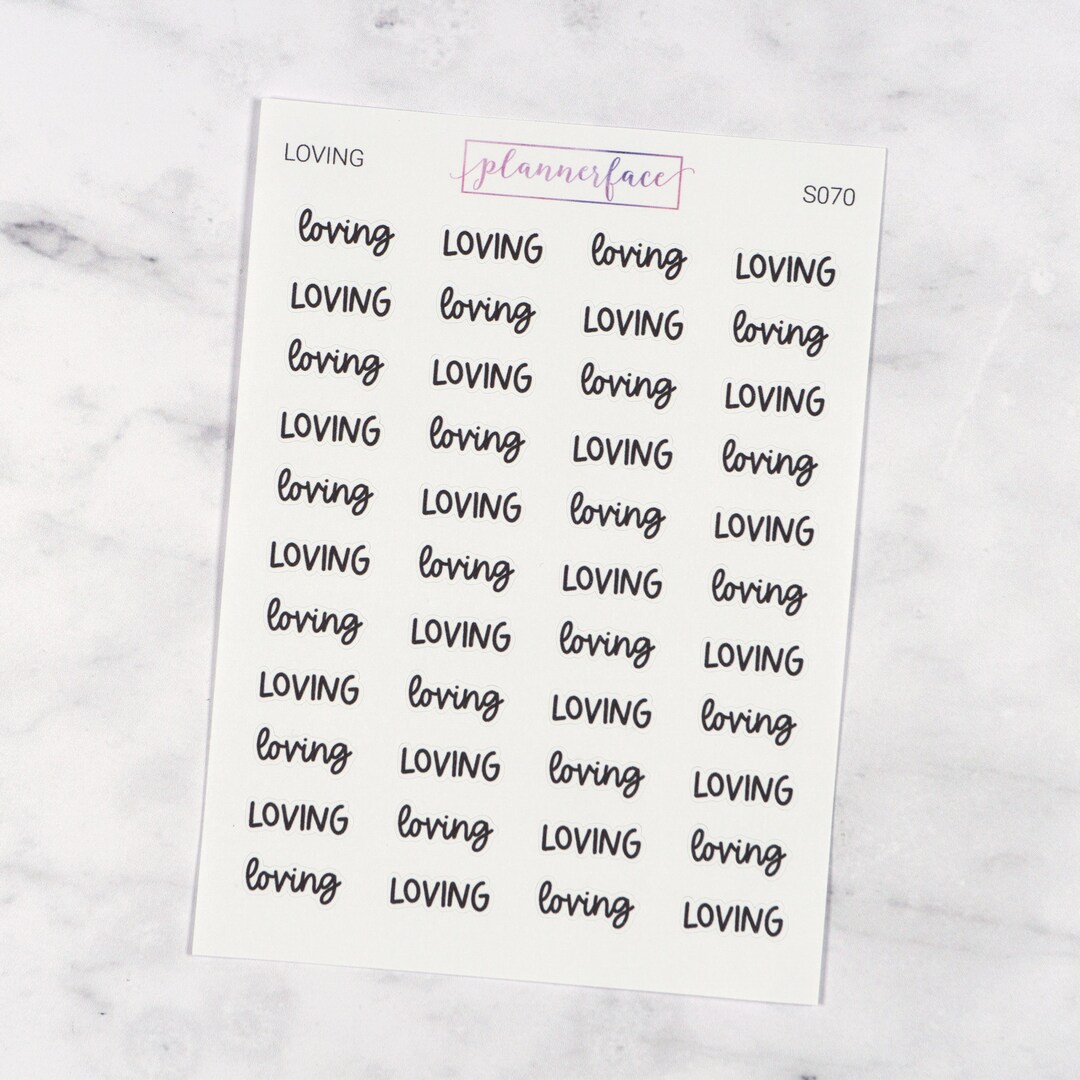 Loving Scripts | Lettering Planner Stickers, Planning Scripts, Mixed ...