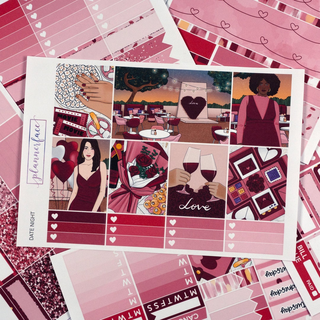 Weekly Sticker Kit Planner Stickers, 6 Sticker Sheets, Functional ...