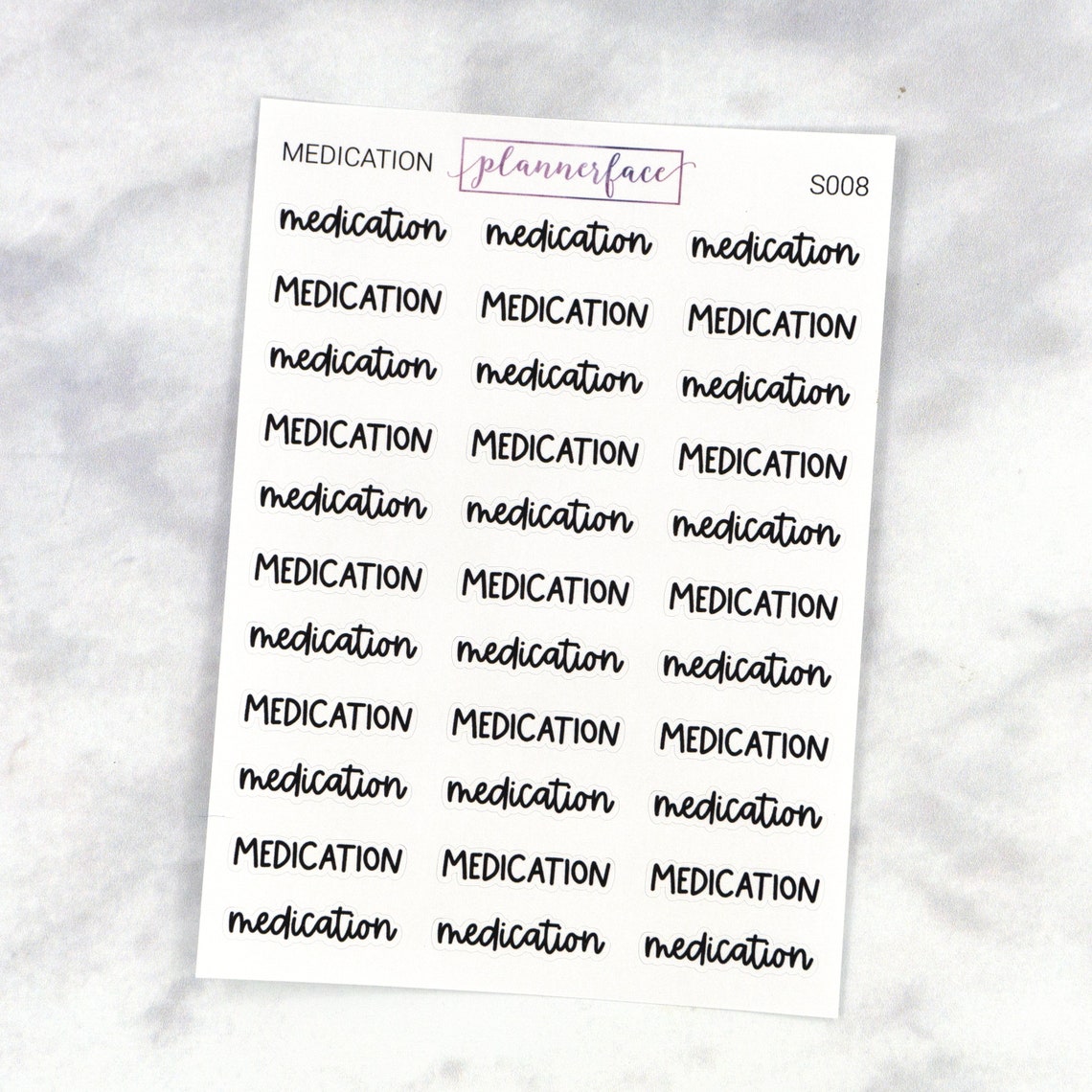 Medication Scripts | Lettering Planner Stickers, Planning Scripts ...