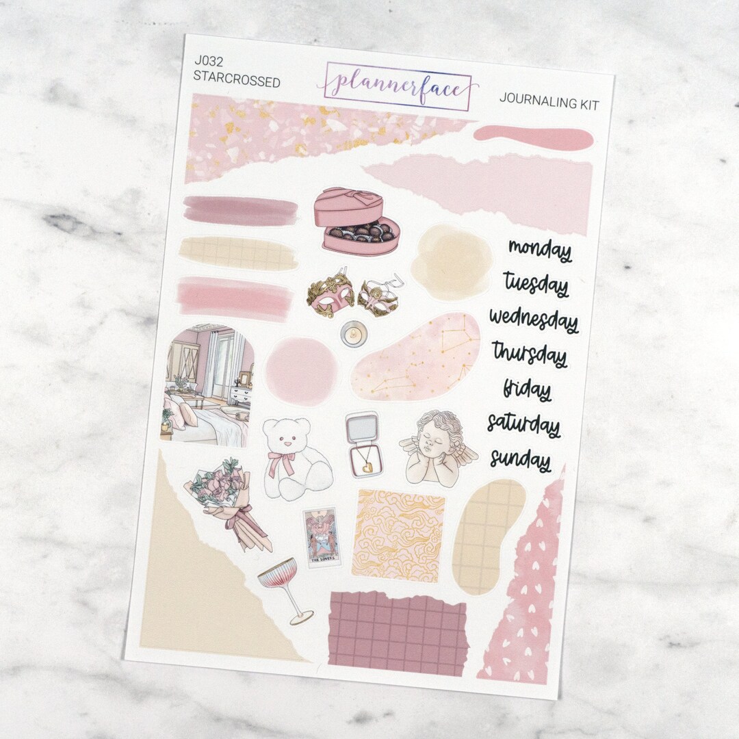 Starcrossed Journaling Sticker Kit for Planning, Bullet Journals, Bujo ...