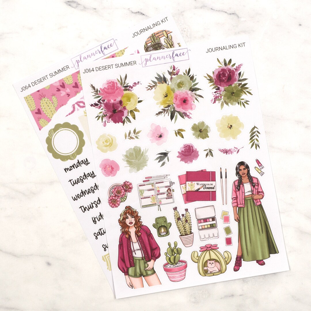 Desert Summer Journalling Kit for Bullet Journals & Notebooks ...