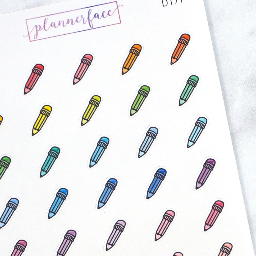 Pencil Planner Stickers | Drawing, Art, Sketching, Student, Teaching ...