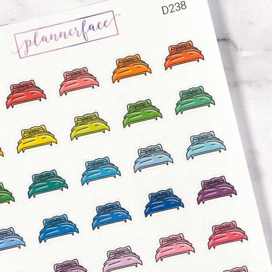 Change Sheets Planner Stickers | Chores, Bed, Laundry Mini Doodle Icons ...