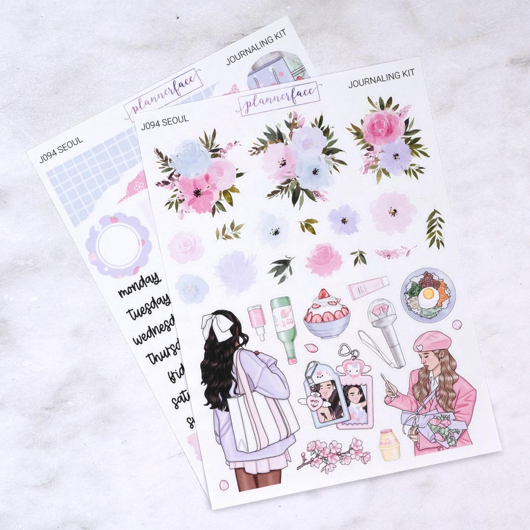Seoul Journalling Kit for Bullet Journals & Notebooks, Scrapbooking ...