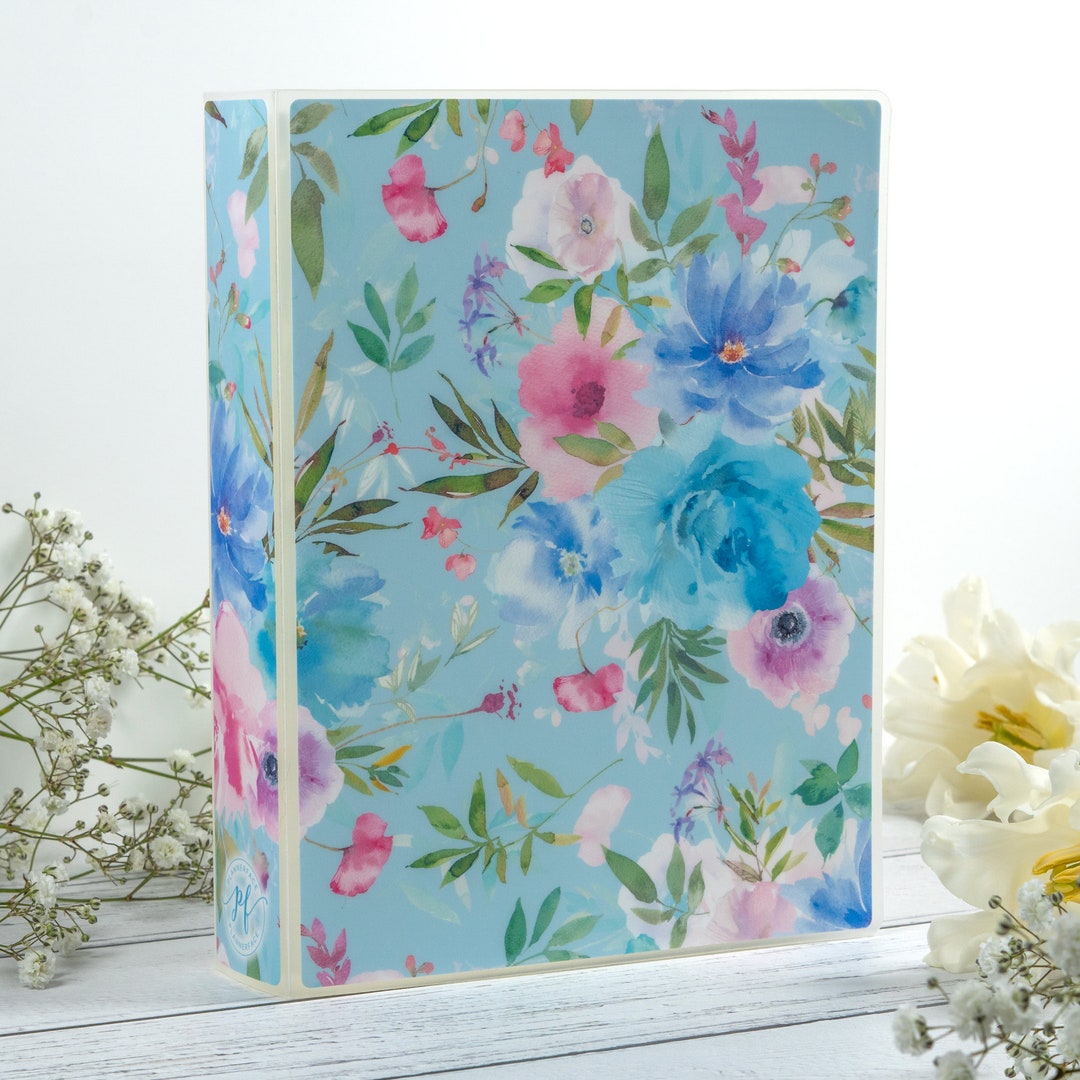 ABIGAIL Floral Sticker Album | Half Sheet Sticker Book, Kit Sticker ...