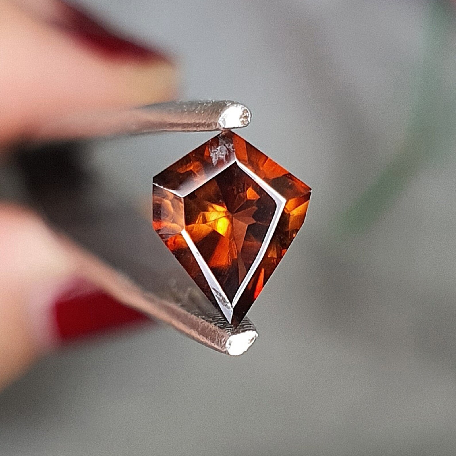 12 Ct Natural Zircon Jacinth Designer Jacinth Facet | Etsy