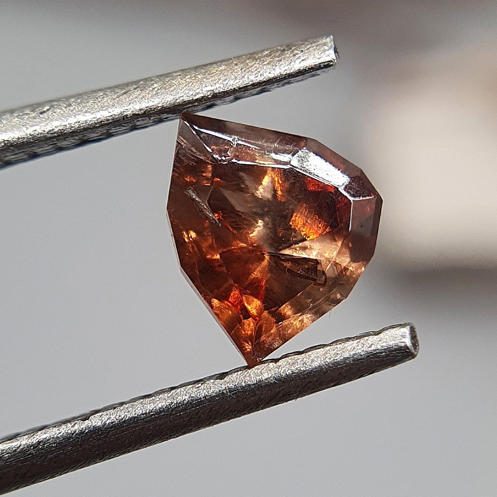 11 Ct Natural Zircon Jacinth Designer Jacinth Facet | Etsy