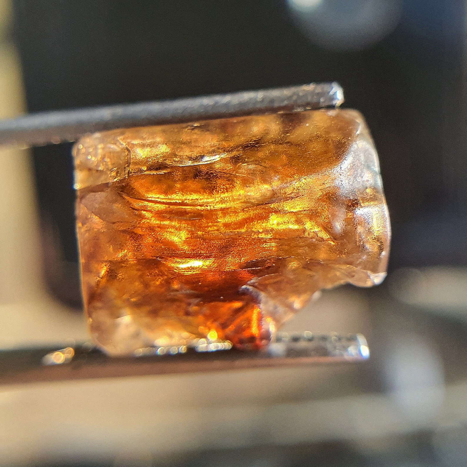 17.12 Ct Jacinth Natural Zircon Top Crystal Rought From | Etsy