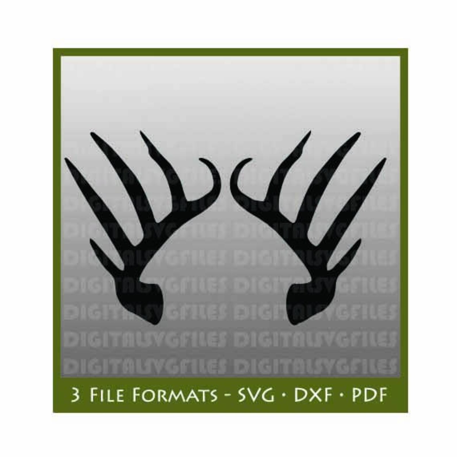 Hirsch Jäger SVG Datei Hirsch Geweih SVG für | Etsy