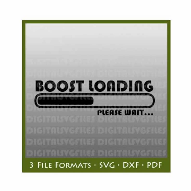 Boost Loading Jdm Jdm Vector Art File SVG/DXF/PDF File for | Etsy