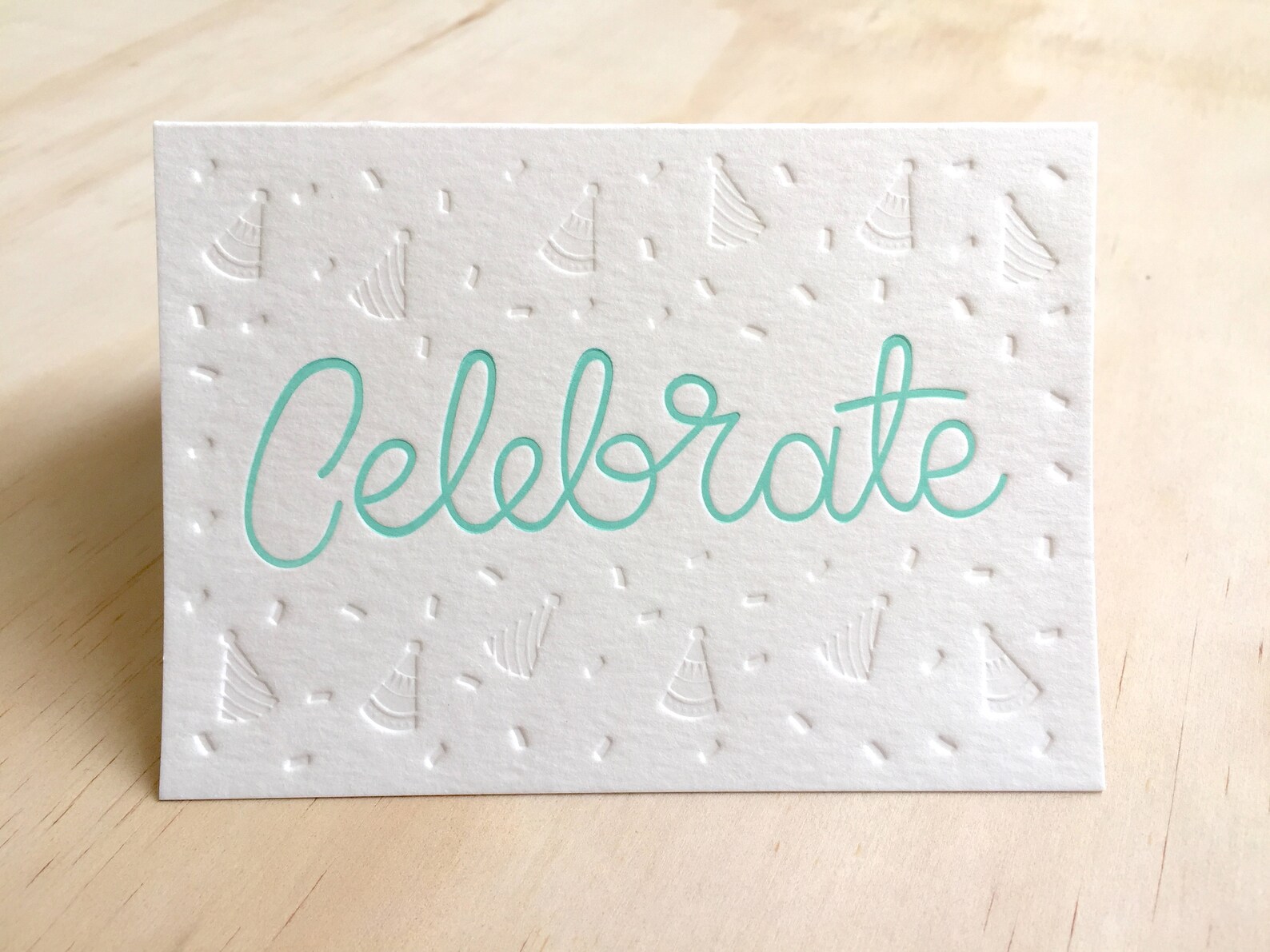 Celebrate Card Letterpress Celebration Card Birthday Card - Etsy