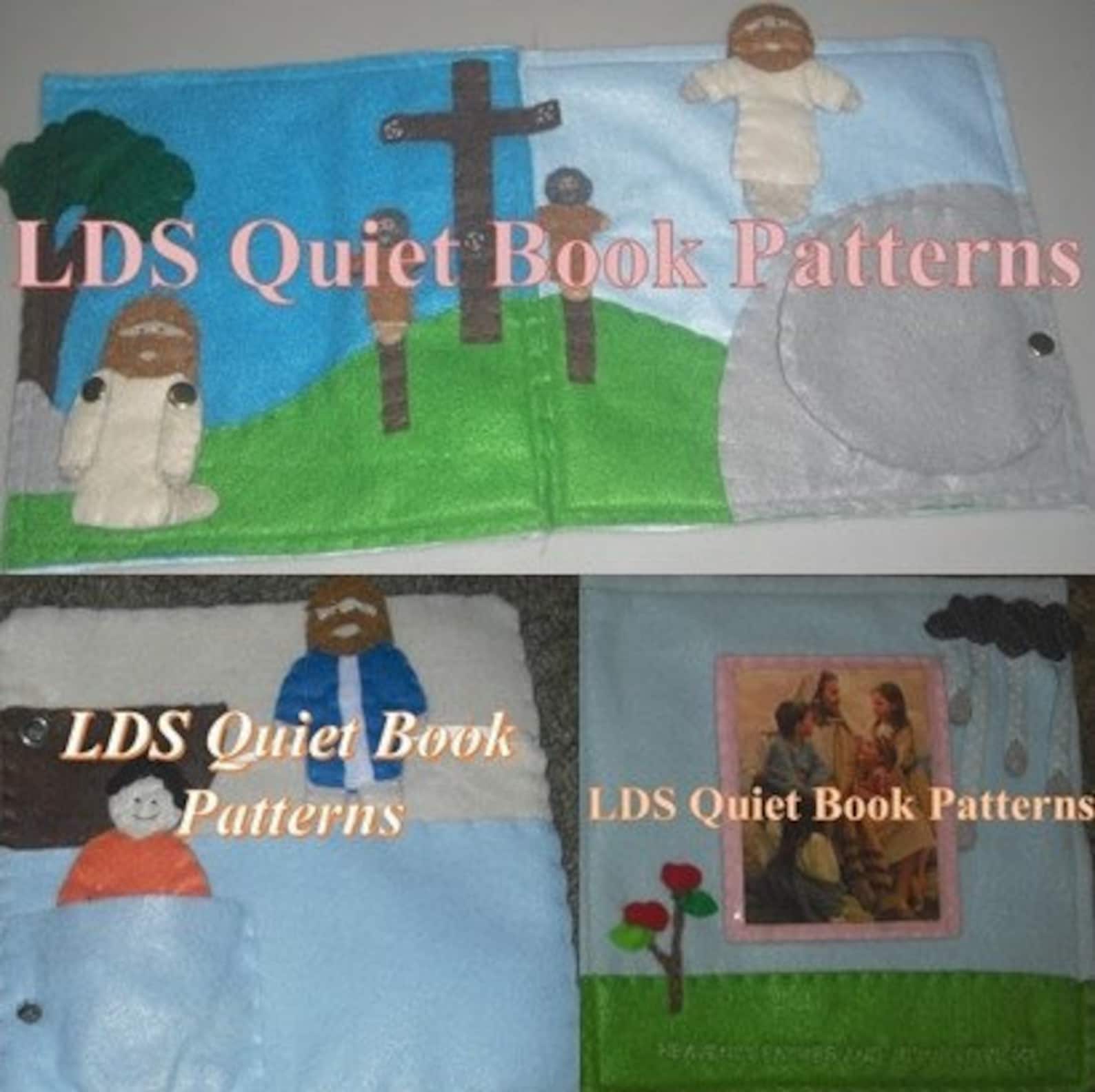 Jesus Quiet Book Patterns - LDS Busy Books for Toddlers- Jesus Bundle ...
