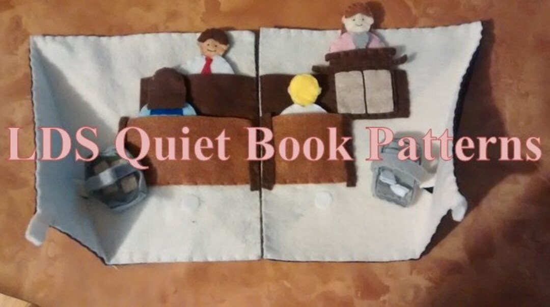 Sacrament Meeting Quiet Book Pattern - LDS Quiet Book Pattern - Quiet ...