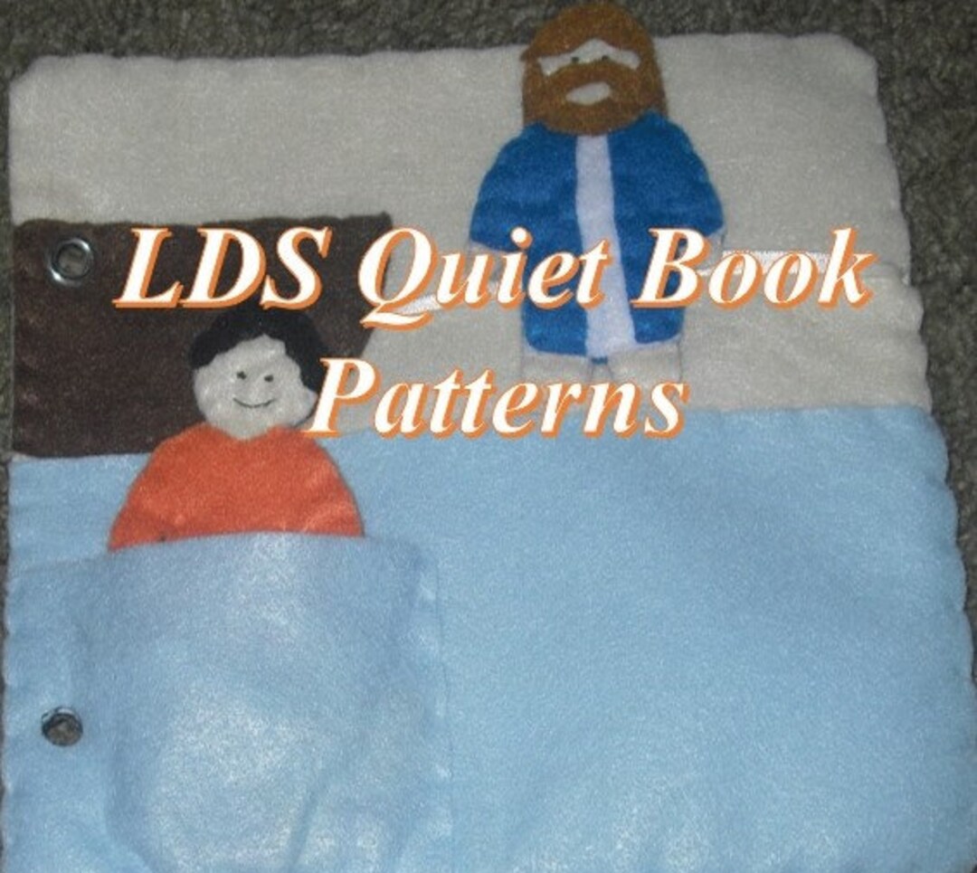 Bible Quiet Book Patterns - LDS Quiet Book Patterns - Jesus Walks on ...