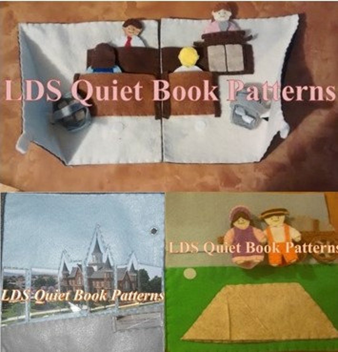 Quiet Book for Kids - LDS Quiet Book Patterns - Latter Day Bundle - Etsy
