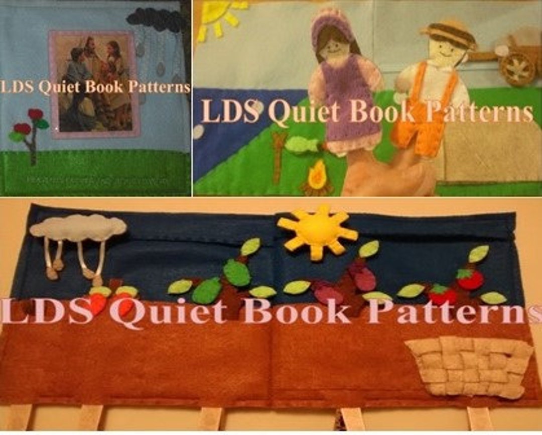 LDS Children Songs Bundle - Children Song Quiet Book Patterns - Felt ...