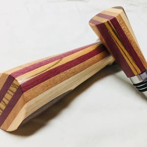 Custom Striped Beer Tap Handle and Bottle Stopper Set - Etsy