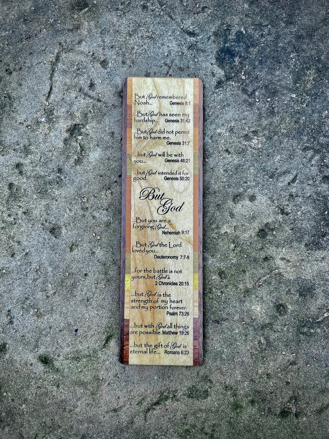 But God Hardwood Bookmark - Etsy