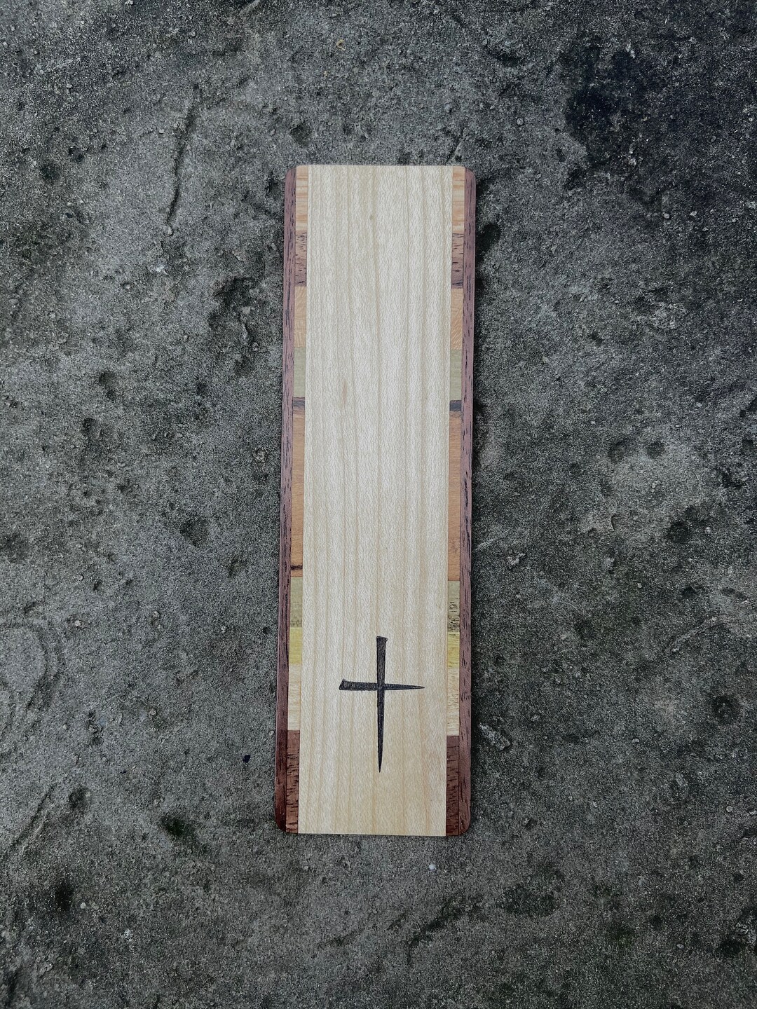 Christian Cross Hardwood Bookmark - Etsy