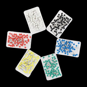 Round Map Pins / Push Pins / Round Tacks (set of 50 or 100) - Etsy