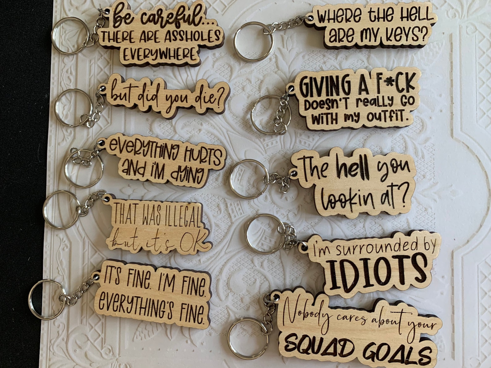 Inappropriate Keychains Adult Humour Snarky Keychain Funny - Etsy