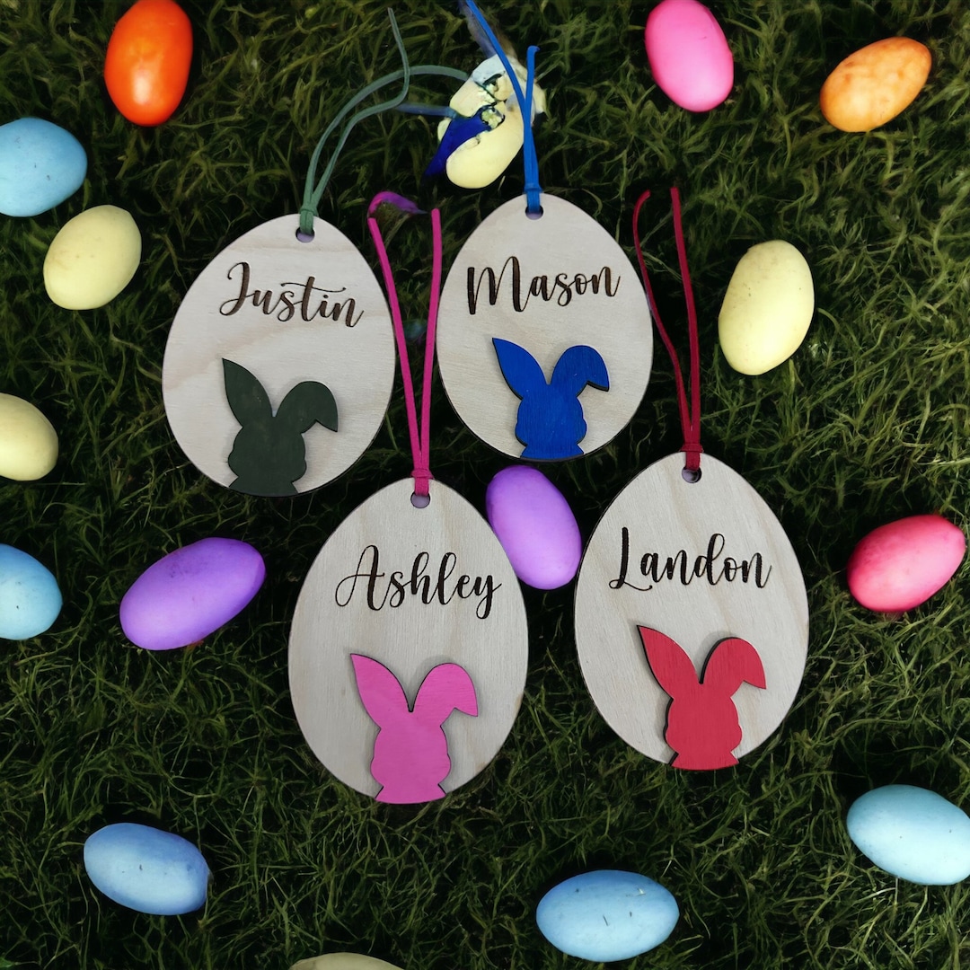 Easter Tags, Easter Name Tag, Easter Basket Tags, Names for Easter ...
