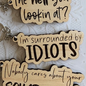 Inappropriate Keychains, Adult Humour, Snarky Keychain, Funny Keychain ...