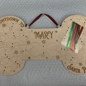 Reusable Custom Dog Advent Calendar, Pet Christmas Countdown, Christmas ...