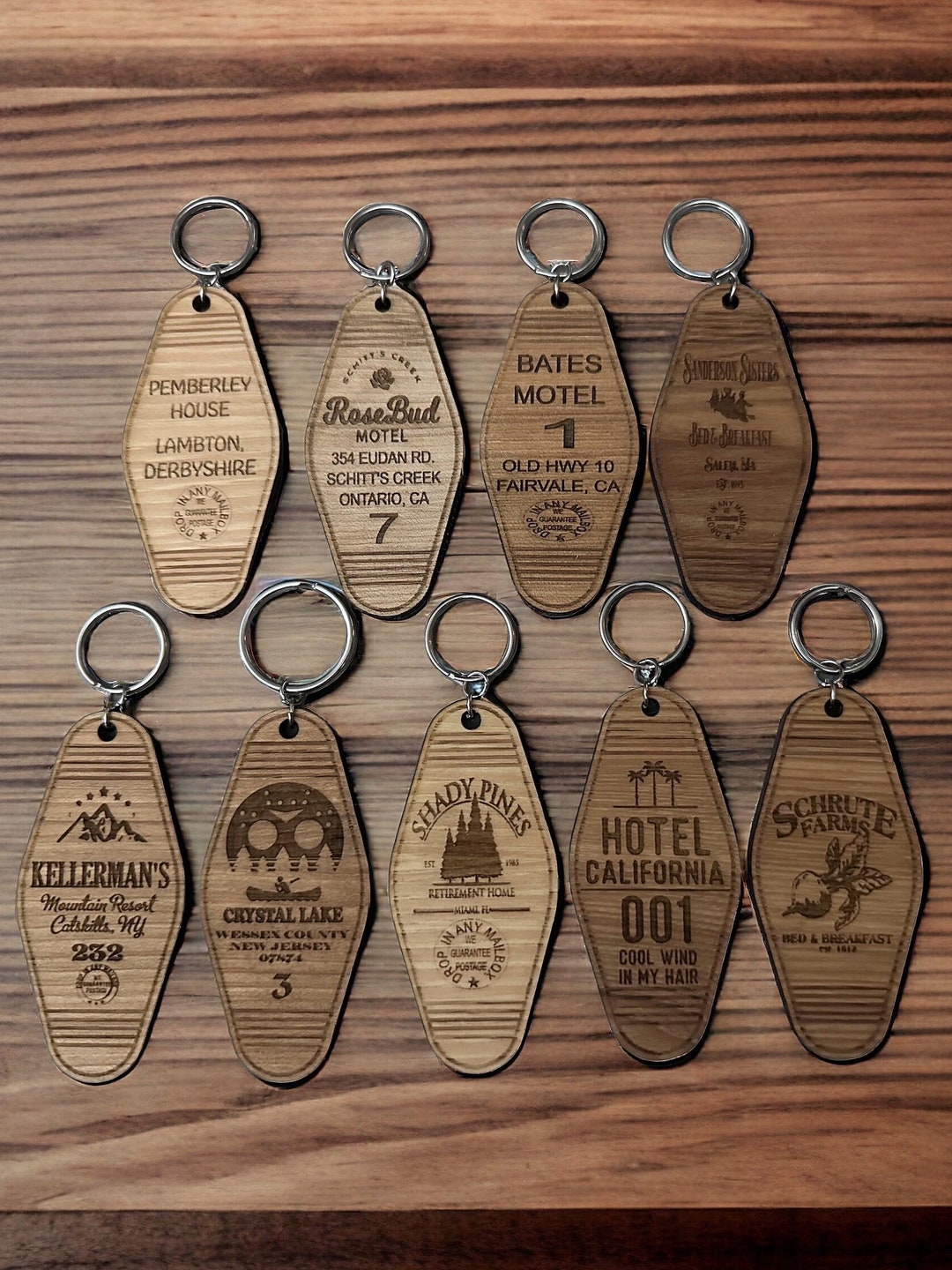 Retro Hotel Keychains, Vintage Hotel Keychain, Funny Keychain, Pop ...