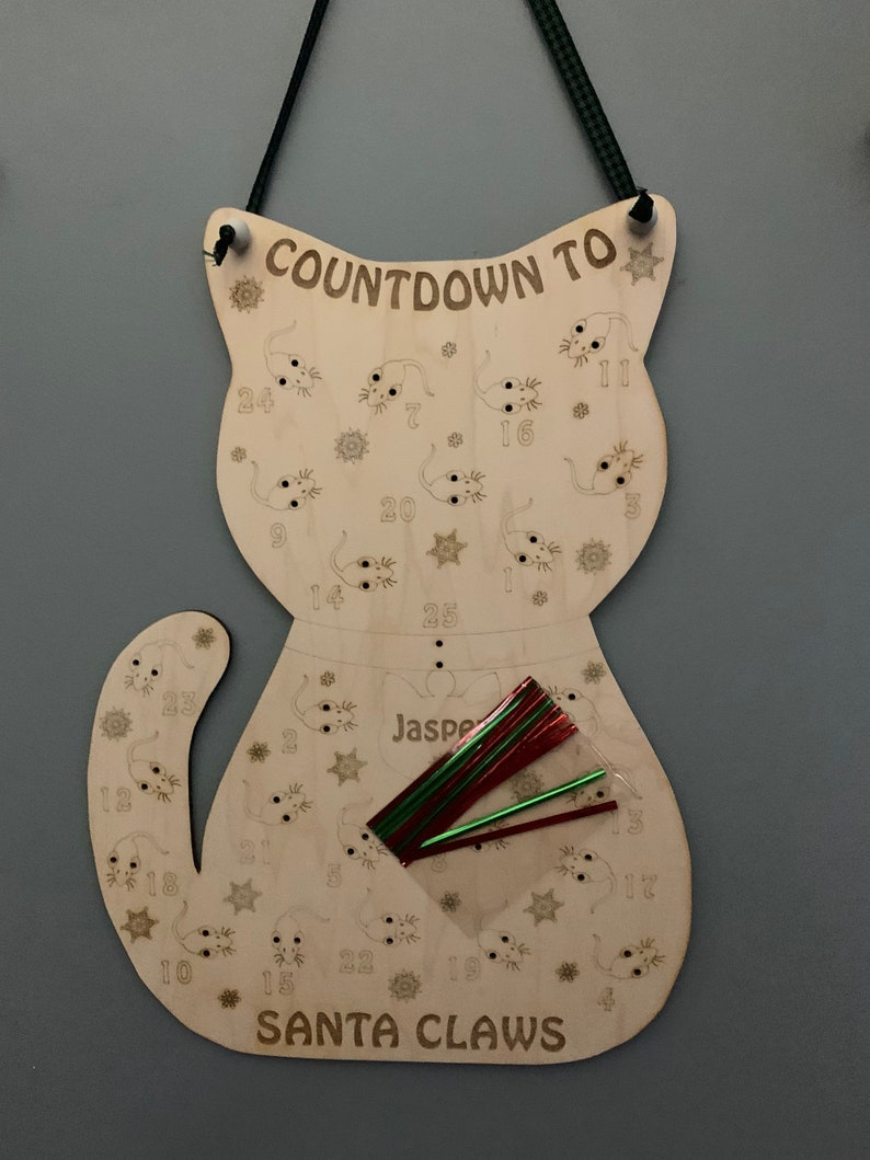 Custom Cat Advent Calendar, Reusable Pet Christmas Countdown - Etsy