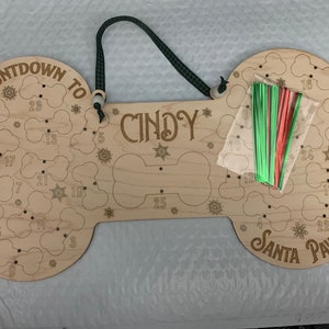 Reusable Custom Dog Advent Calendar, Pet Christmas Countdown, Christmas ...