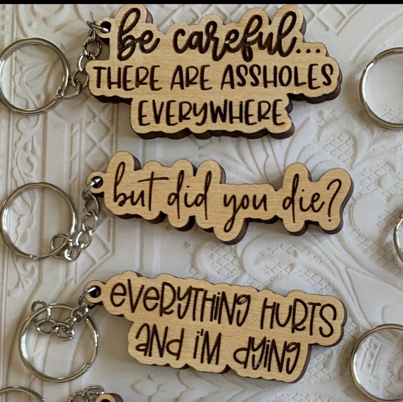Inappropriate Keychains Adult Humour Snarky Keychain Funny - Etsy