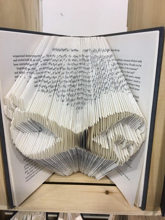 Infinity Symbol W/ Paw Print and Heart Book Folding Pattern | Etsy