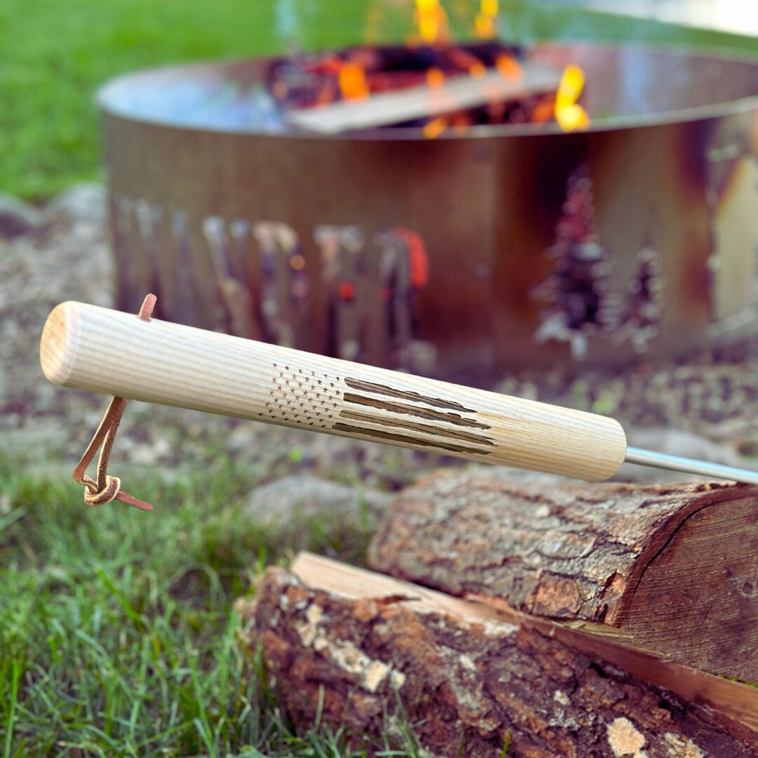 American Flag Fire Pit Poker Stainless Steel Made in USA - Etsy
