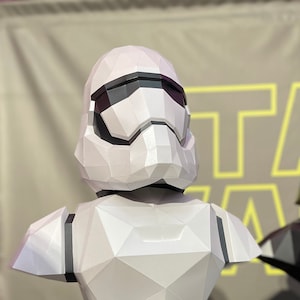 Star Wars Stormtrooper Statue, 3D Papercraft Stormtrooper Helmet, Paper ...