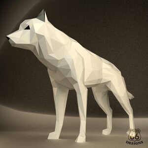 Papercraft Wolf, Paper Wolf, Game of Thrones, Direwolf DIY, Animal ...