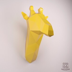 Giraffe Trophy Head, Papercraft Giraffe, Giraffe Paper Head, Paper ...