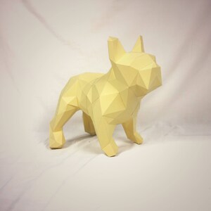 French Bulldog, Paper Dog, Papercraft Bulldog, Paper Animals, Papertoy ...