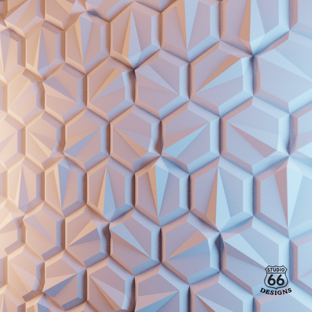 Tiles Cubism Papercraft, High Tech Interior Design, Honeycomb Cubicle ...