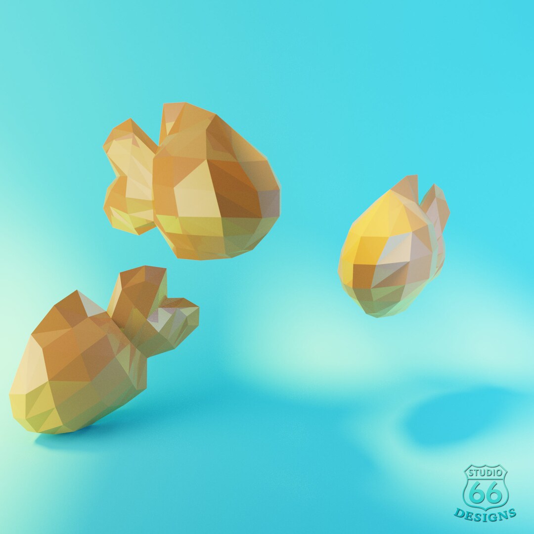 Goldfish Papercraft Papercraft Fish Paper Fish Origami - Etsy