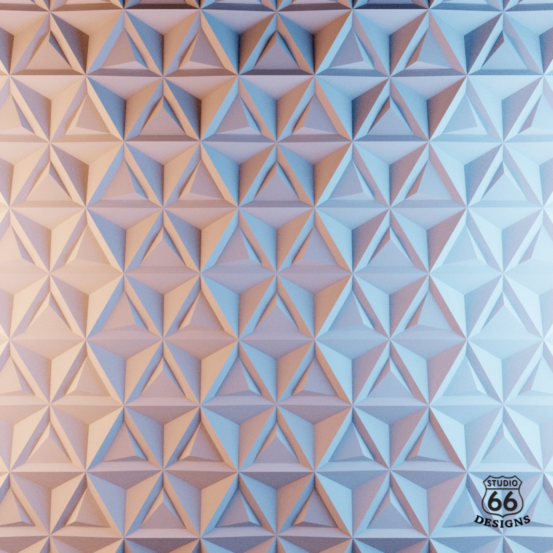 Tiles Cubism Papercraft High-tech Interior Design Interior | Etsy